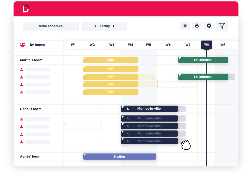 Online planning software | Dispatcher